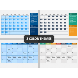 Project Monthly Planner PowerPoint and Google Slides Template - PPT Slides