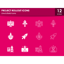 Project Rollout Icons for PowerPoint and Google Slides - PPT Slides