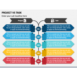 Project Vs Task PowerPoint and Google Slides Template - PPT Slides