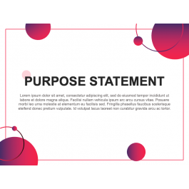 Purpose Statement PowerPoint and Google Slides Template - PPT Slides