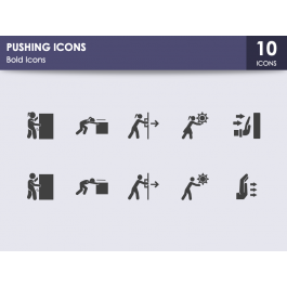 Pushing Icons for PowerPoint and Google Slides - PPT Slides