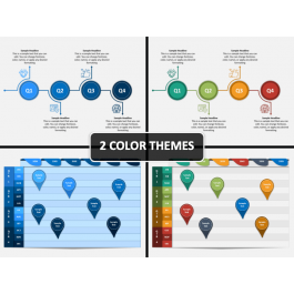 Quarterly Timeline PowerPoint and Google Slides Template - PPT Slides
