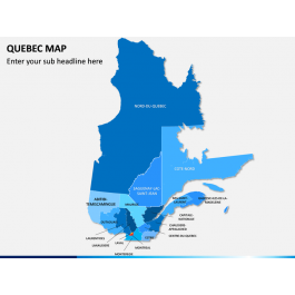 Quebec Map for PowerPoint and Google Slides - PPT Slides