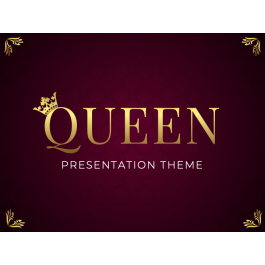 Free - Queen Presentation Theme for PowerPoint and Google Slides