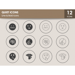Quiet Icons for PowerPoint and Google Slides - PPT Slides