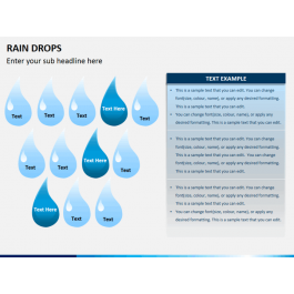 Rain Drops PowerPoint and Google Slides Template - PPT Slides
