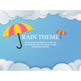 Free Rain Presentation Theme for PowerPoint and Google Slides