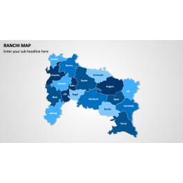 Ranchi Map for PowerPoint and Google Slides - PPT Slides