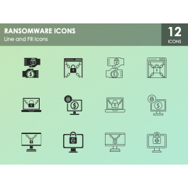 Ransomware Icons for PowerPoint and Google Slides
