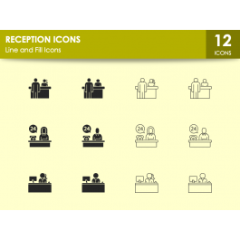 Reception Icons for PowerPoint and Google Slides