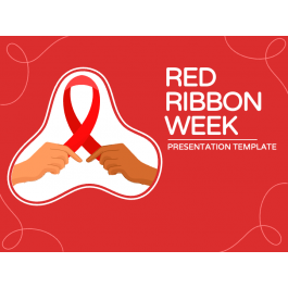 Free - Red Ribbon Week PowerPoint Template and Google Slides Theme