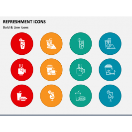 Refreshment Icons for PowerPoint and Google Slides - PPT Slides
