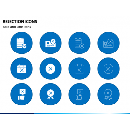 Rejection Icons for PowerPoint and Google Slides - PPT Slides