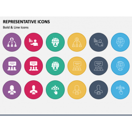 Representative Icons for PowerPoint and Google Slides - PPT Slides
