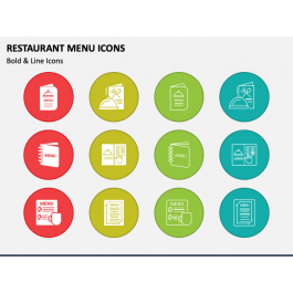 Restaurant Menu Icons for PowerPoint and Google Slides - PPT Slides