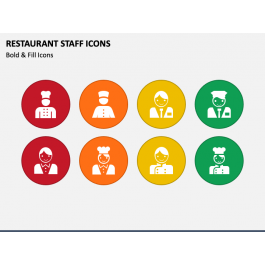 Restaurant Staff Icons for PowerPoint and Google Slides - PPT Slides