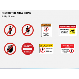 Restricted Area Icons for PowerPoint and Google Slides - PPT Slides
