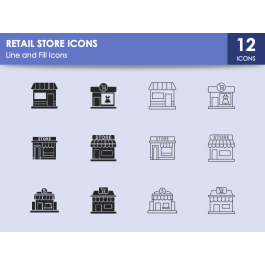 Retail Store Icons for PowerPoint and Google Slides