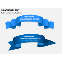 Ribbon with Text PowerPoint Template - PPT Slides