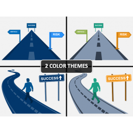 Road To Success PowerPoint and Google Slides Template - PPT Slides