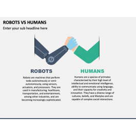 Robots Vs Humans PowerPoint and Google Slides Template - PPT Slides