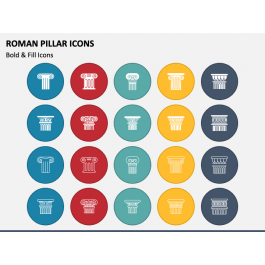Roman Pillar Icons for PowerPoint and Google Slides - PPT Slides
