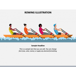Rowing Illustration for PowerPoint and Google Slides - PPT Slides