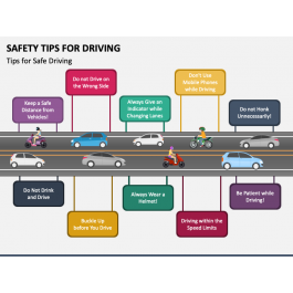 Safety Tips for Driving PowerPoint and Google Slides Template - PPT Slides