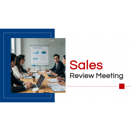 Sales Review Meeting PowerPoint and Google Slides Template - PPT Slides