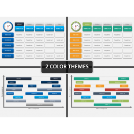 Schedule Diagram for PowerPoint and Google Slides - PPT Slides