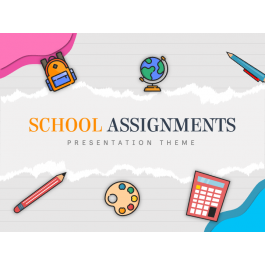 Free - School Assignments PowerPoint Template and Google Slides Theme