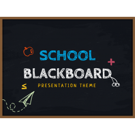 Free - School Blackboard Presentation Theme for PowerPoint and Google ...
