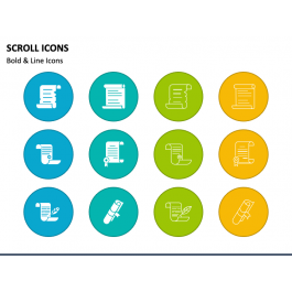 Scroll Icons for PowerPoint and Google Slides - PPT Slides