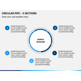 PowerPoint Circular Pipe – 5 Sections