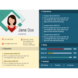 Animated Self Introduction PowerPoint and Google Slides Template - PPT ...