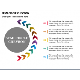 Semi Circle Chevron PowerPoint Template - PPT Slides