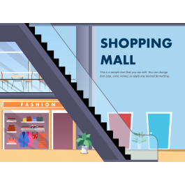 Free Shopping Mall Presentation Theme for PowerPoint and Google Slides