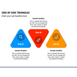Side By Side Triangles PowerPoint and Google Slides Template - PPT Slides