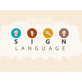 Free - Sign Language PowerPoint Template and Google Slides Theme