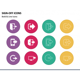 Sign off Icons for PowerPoint and Google Slides - PPT Slides