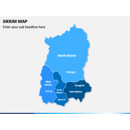 Sikkim Map for PowerPoint and Google Slides - PPT Slides