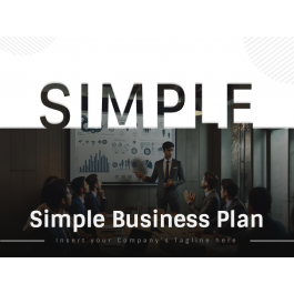 Simple Business Plan PowerPoint and Google Slides Template - PPT Slides