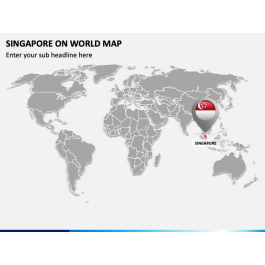 Singapore on World Map for PowerPoint and Google Slides - PPT Slides