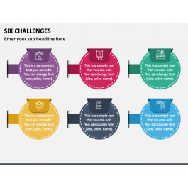 Six Challenges PowerPoint Presentation Slides - PPT Template