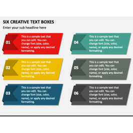 Six Creative Text Boxes PowerPoint and Google Slides Template - PPT Slides