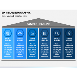 Six Pillar Infographic PowerPoint Template and Google Slides Theme