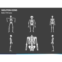 Skeleton Icons PowerPoint Template - PPT Slides