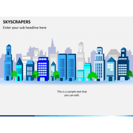 Skyscrapers PowerPoint and Google Slides Template - PPT Slides