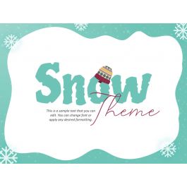 Free - Snow Presentation Theme for PowerPoint and Google Slides