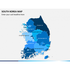 South Korea Map for PowerPoint and Google Slides - PPT Slides